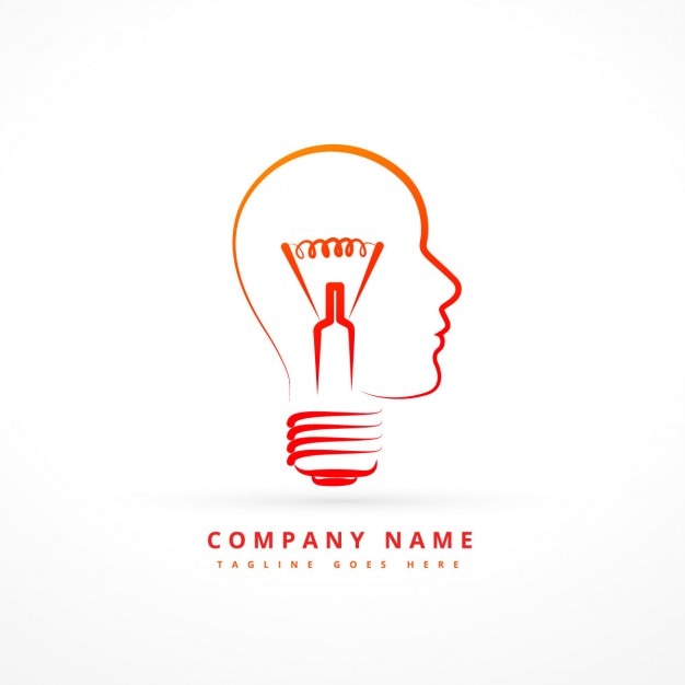 Illuminated Mind Logo with Lightbulb and Company Branding | Jiffy Designs