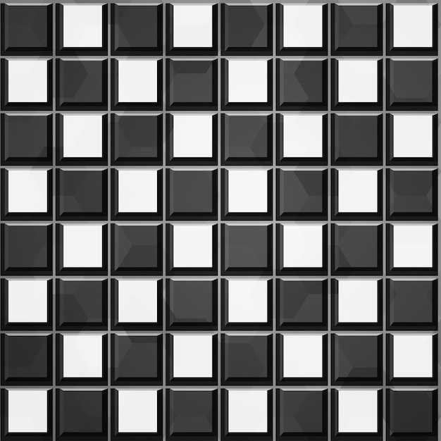 Sleek Monochrome Tile Mosaic Pattern | Jiffy Designs