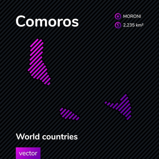 Vibrant Silhouette of the Comoros Islands | Jiffy Designs
