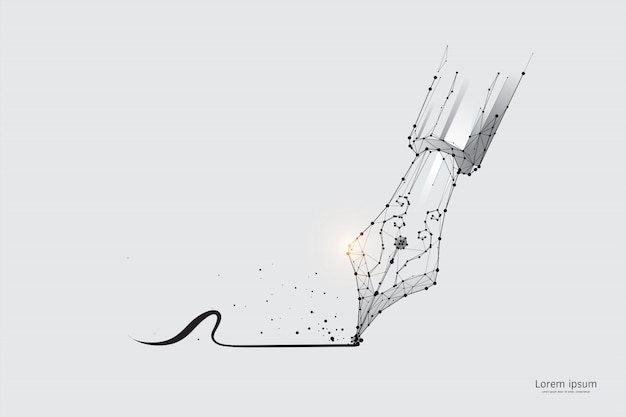 Stylized Robotic Hand Reaching Out with Glowing Sparks | Jiffy Designs