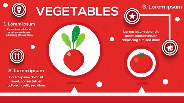 Vibrant Vegetable Illustration with Informative Infographic Elements | Jiffy Designs