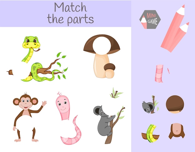 Adorable Animal Matching Game: Pair the Cute Critters | Jiffy Designs