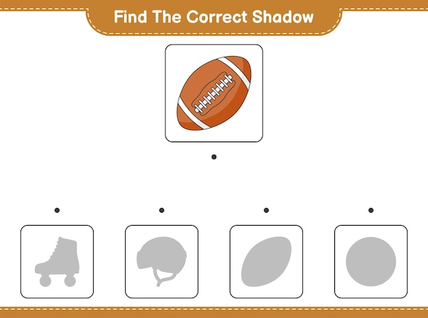 Identify the Correct Football Shadow | Jiffy Designs