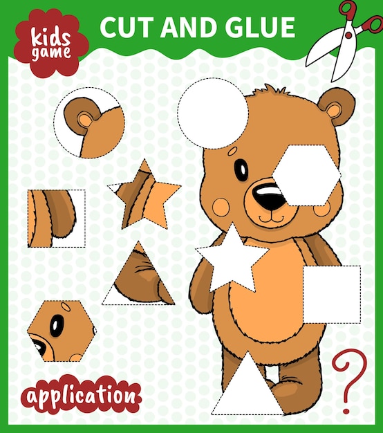 Adorable Teddy Bear Cut-and-Glue Craft Kit for Kids | Jiffy Designs