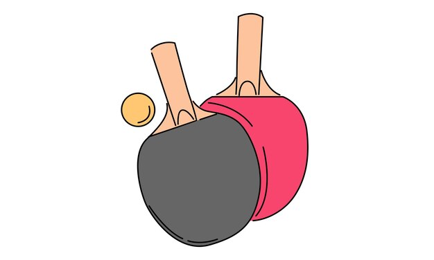 Vibrant Ping Pong Paddles and Ball | Jiffy Designs