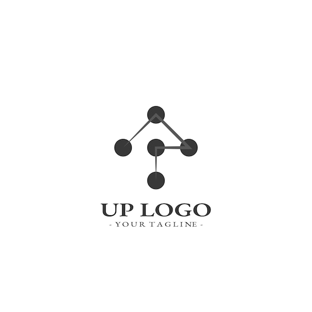 Minimalist Interconnected Spheres Logo with Elegant Tagline | Jiffy Designs