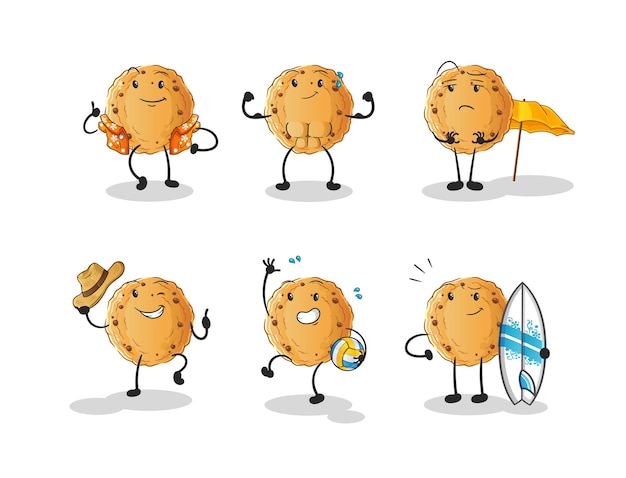 Delightful Cookie Characters in Diverse Poses and Expressions | Jiffy ...