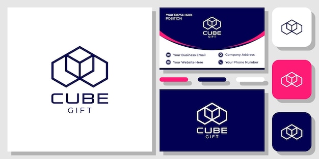 Geometric Cube Logo and Brand Identity Design | Jiffy Designs
