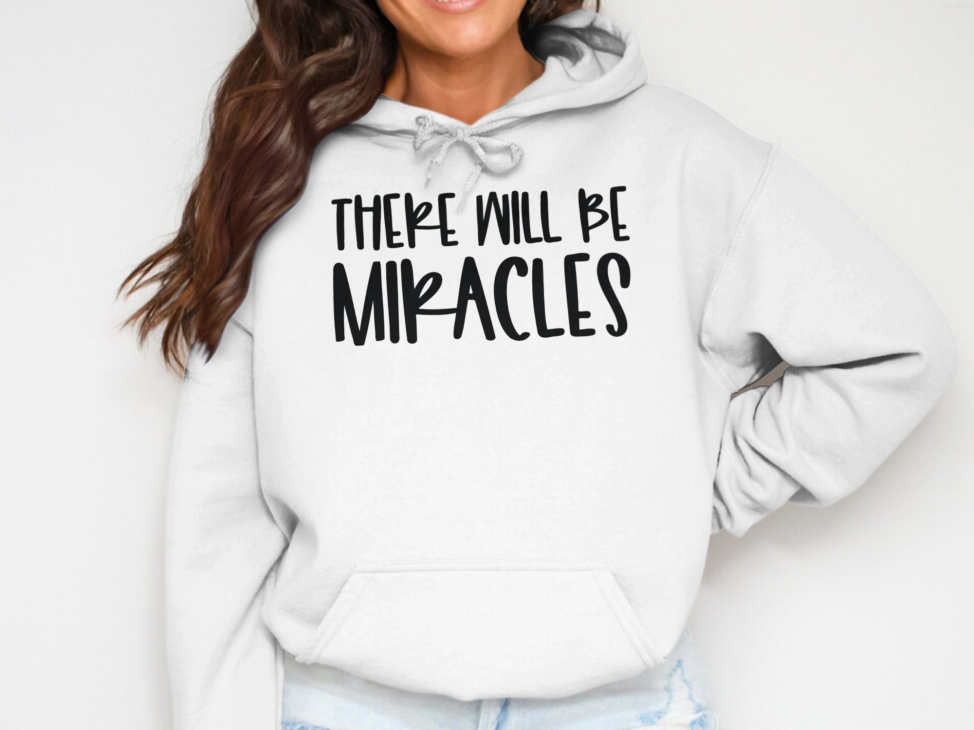 'There Will Be Miracles' Bold Black Typography with Playful Handwritten ...
