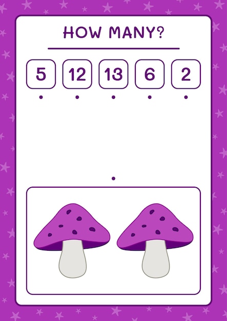 Colorful Mushroom Counting Activity for Kids | Jiffy Designs