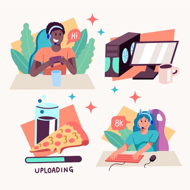 Vibrant Graphic Elements for Versatile Digital Designs | Jiffy Designs