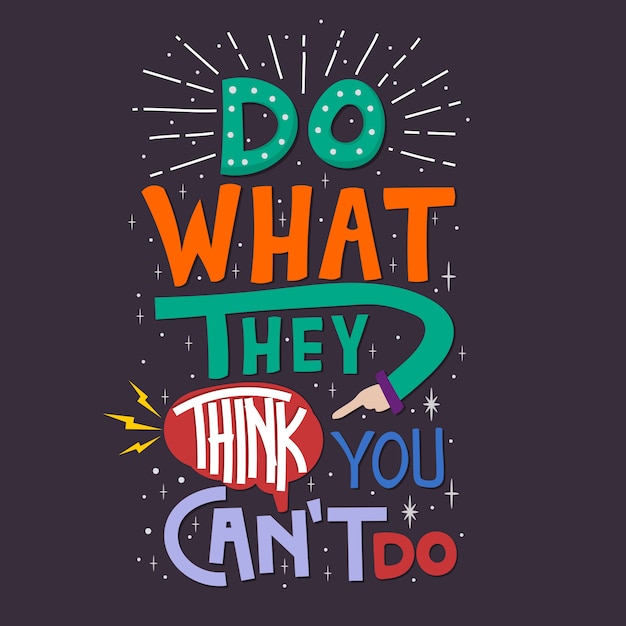 Vibrant Motivational Typography with Playful Shapes and Bursts | Jiffy ...