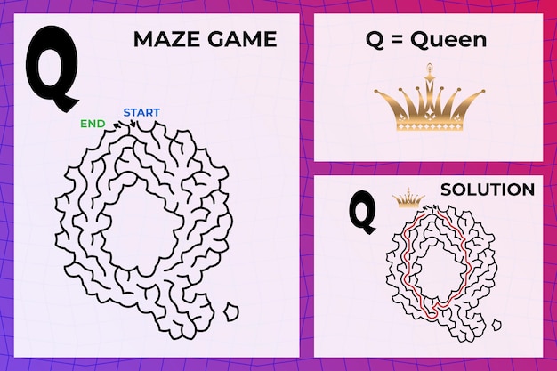 Regal Maze Challenge: Uncover the Queen's Path | Jiffy Designs