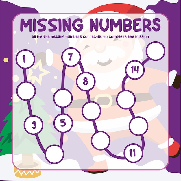 Colorful Missing Numbers Puzzle for Math Learning | Jiffy Designs