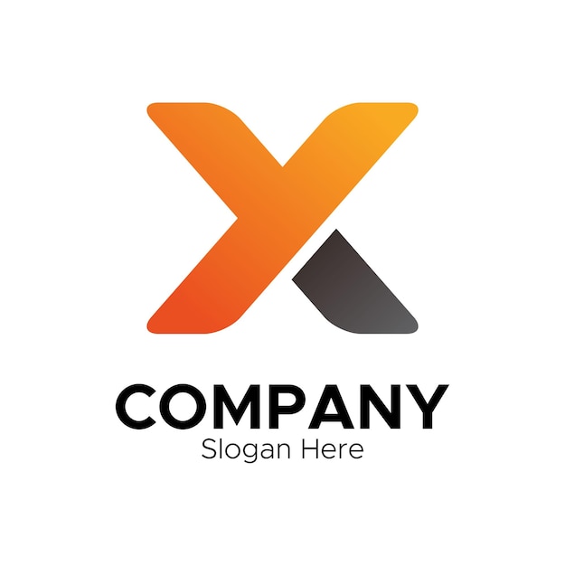 Vibrant X-Shaped Logo with Sleek Typographic Branding | Jiffy Designs