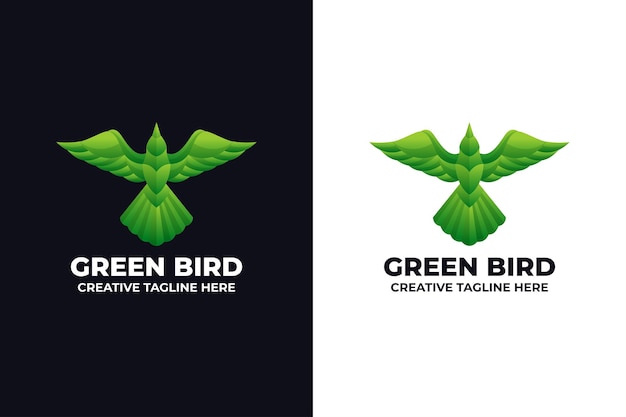 Vibrant Green Bird Logo for Creative Branding | Jiffy Designs