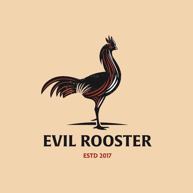 Striking Silhouette of the Iconic Evil Rooster | Jiffy Designs