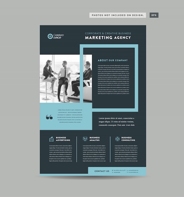 Sleek and Modern Marketing Agency Brochure with Minimalist Visuals ...