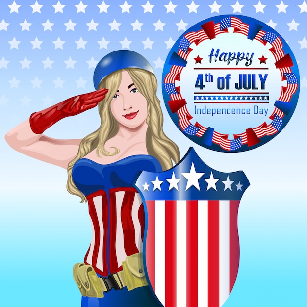 Patriotic Superhero Celebrating 4th of July | Jiffy Designs