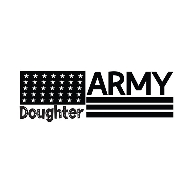 Patriotic Emblem Honoring an Army Daughter's Service | Jiffy Designs