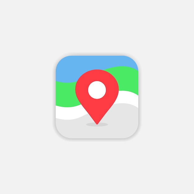 Colorful Location Marker Icon with Minimalist Design | Jiffy Designs