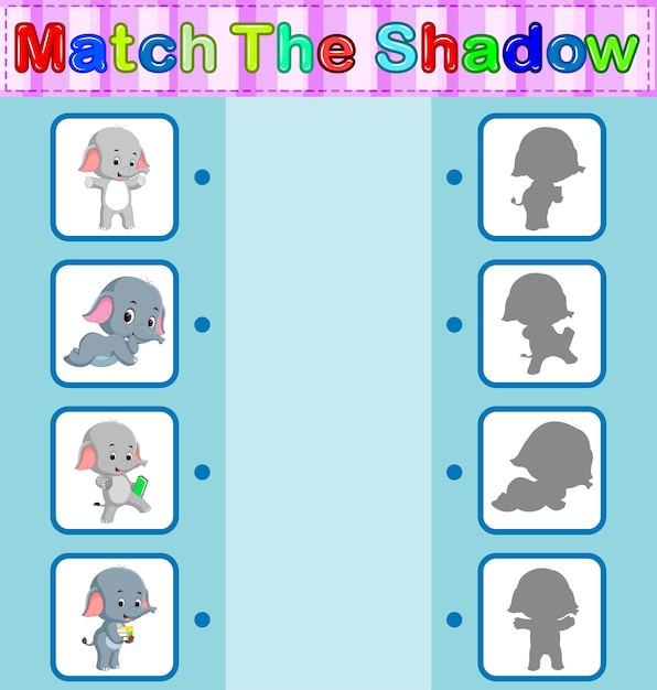 Playful Animal Shadow Matching Game | Jiffy Designs