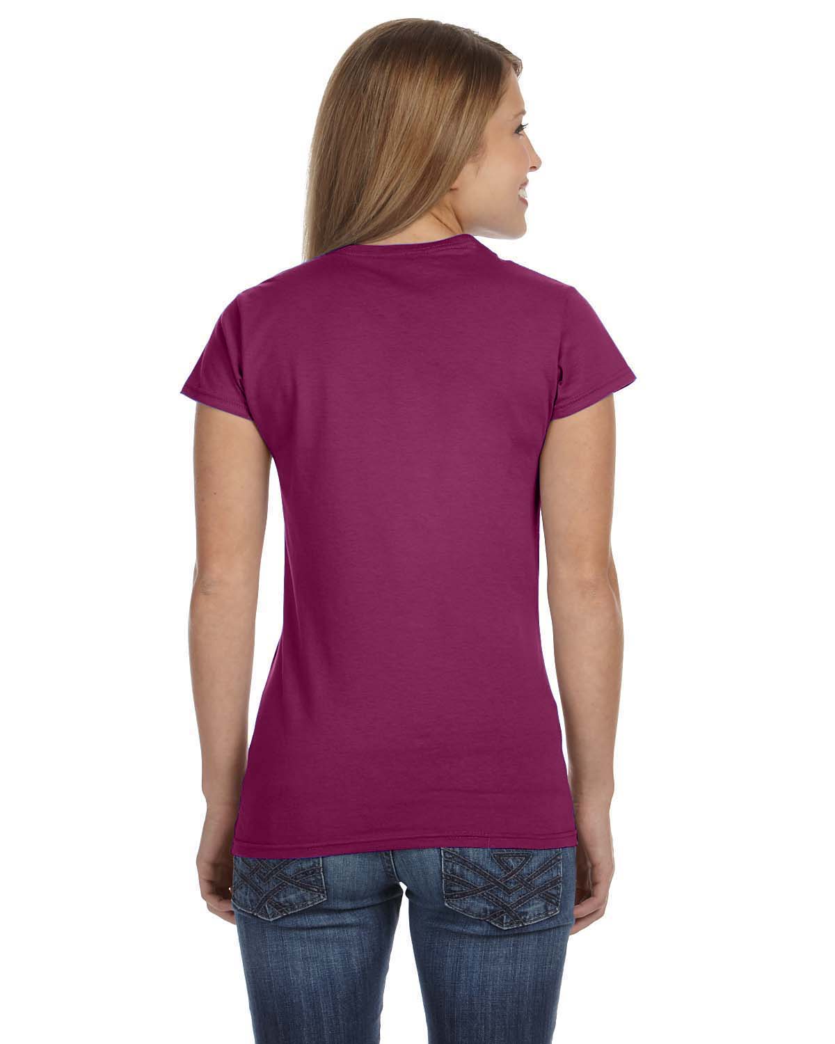 Gildan Women's Softstyle® Fitted T Shirt G640 L Berry | Jiffy