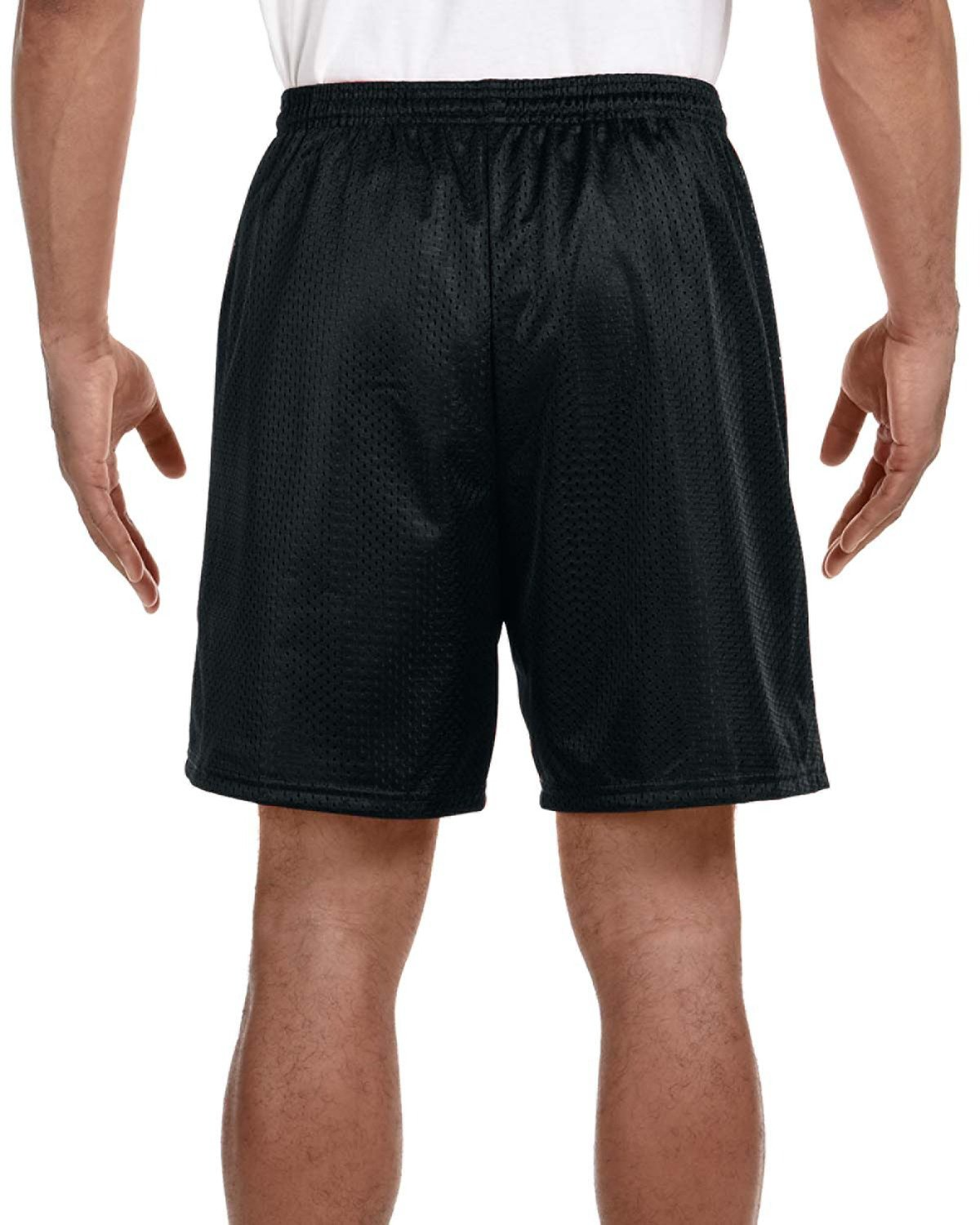 A4 Unisex Seven Inch Inseam Mesh Short N5293 Black | Jiffy