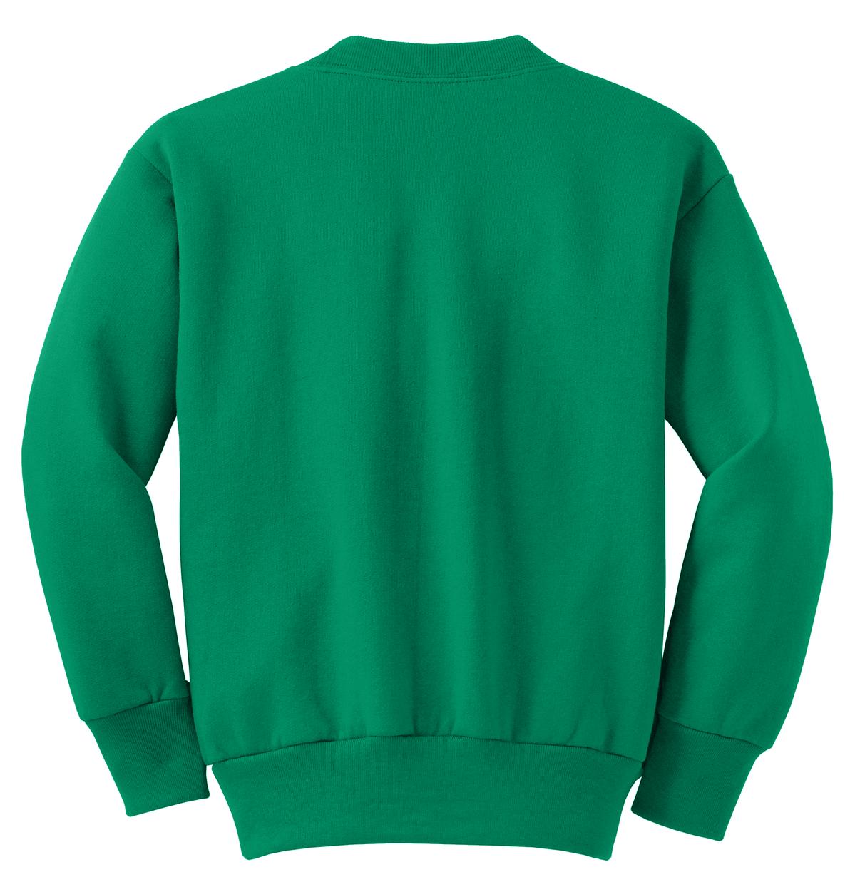 Port & Company Youth Core Fleece Crewneck Sweatshirt Pc90 Y Kelly | Jiffy