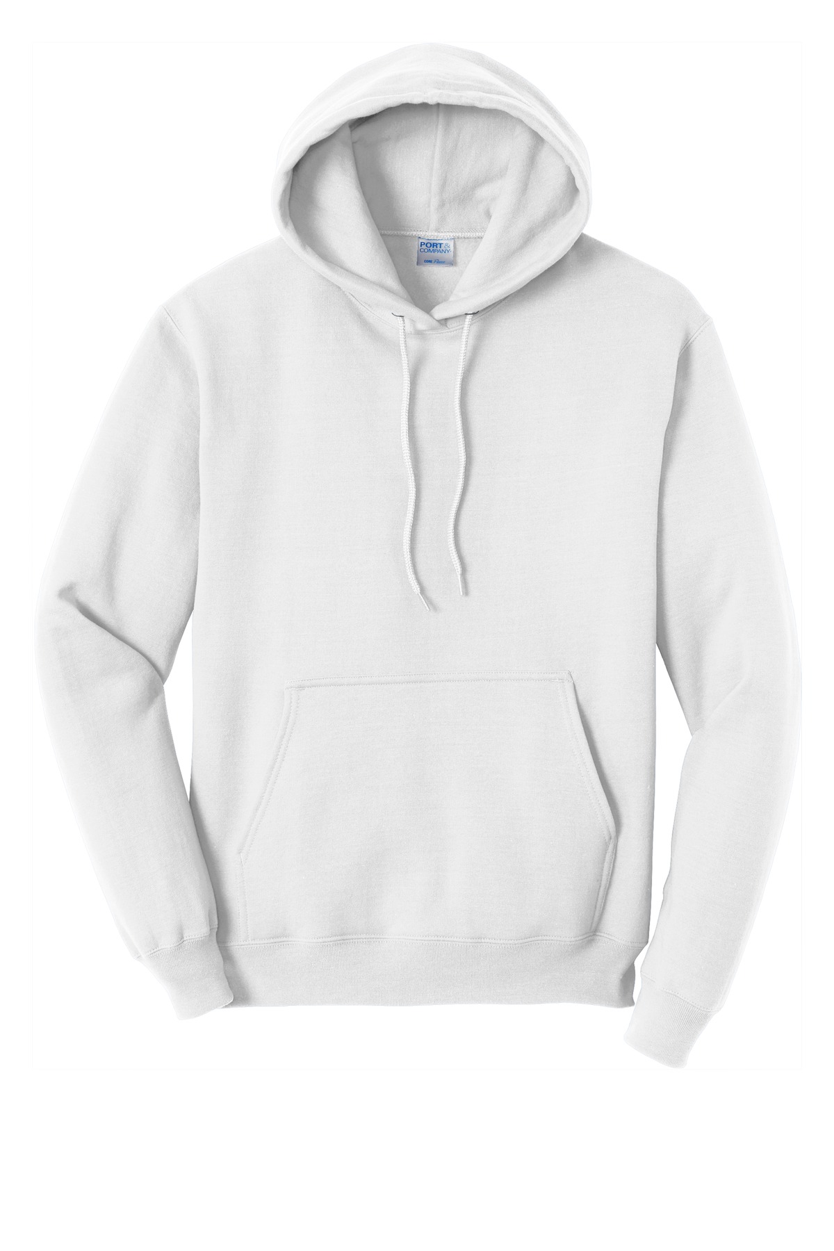 Port & Company Unisex Tall Core Fleece Pullover Hoodie Pc78 Ht White ...