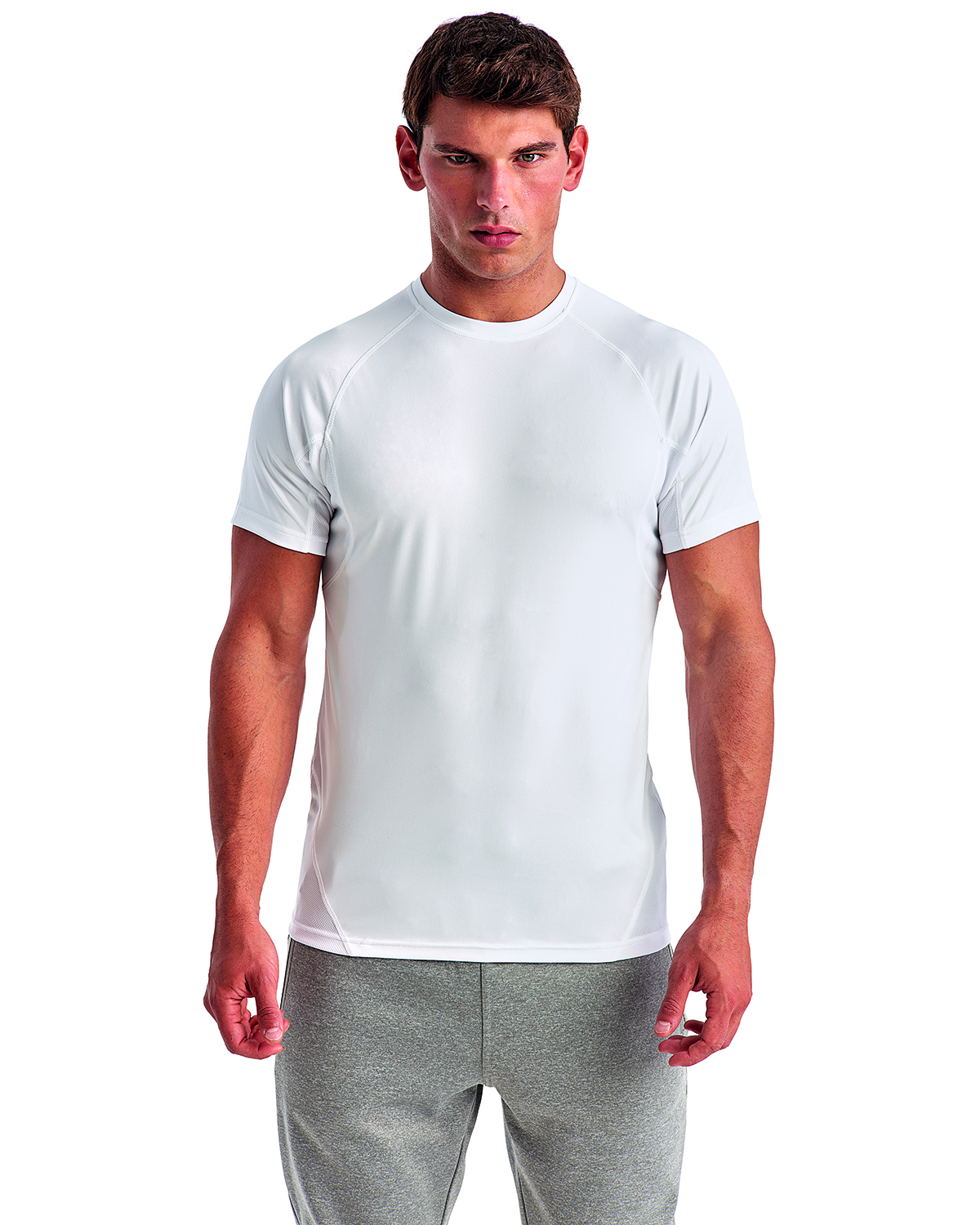 Tri Dri Unisex Panelled Tech T Shirt Td011 White | Jiffy