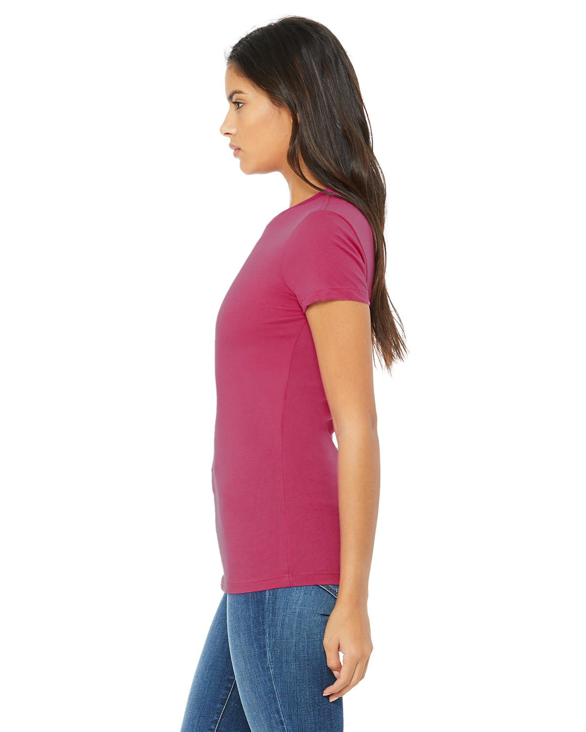 Bella Canvas Women's Junior Fit Favorite T Shirt 6004 Berry | Jiffy