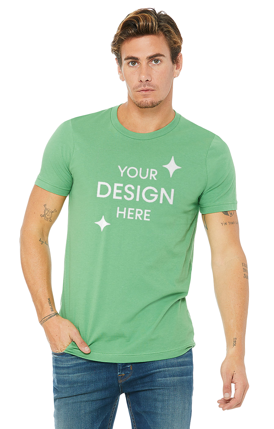 Custom T-Shirts Leaf - Bella + Canvas 3001C | Jiffy Custom Print