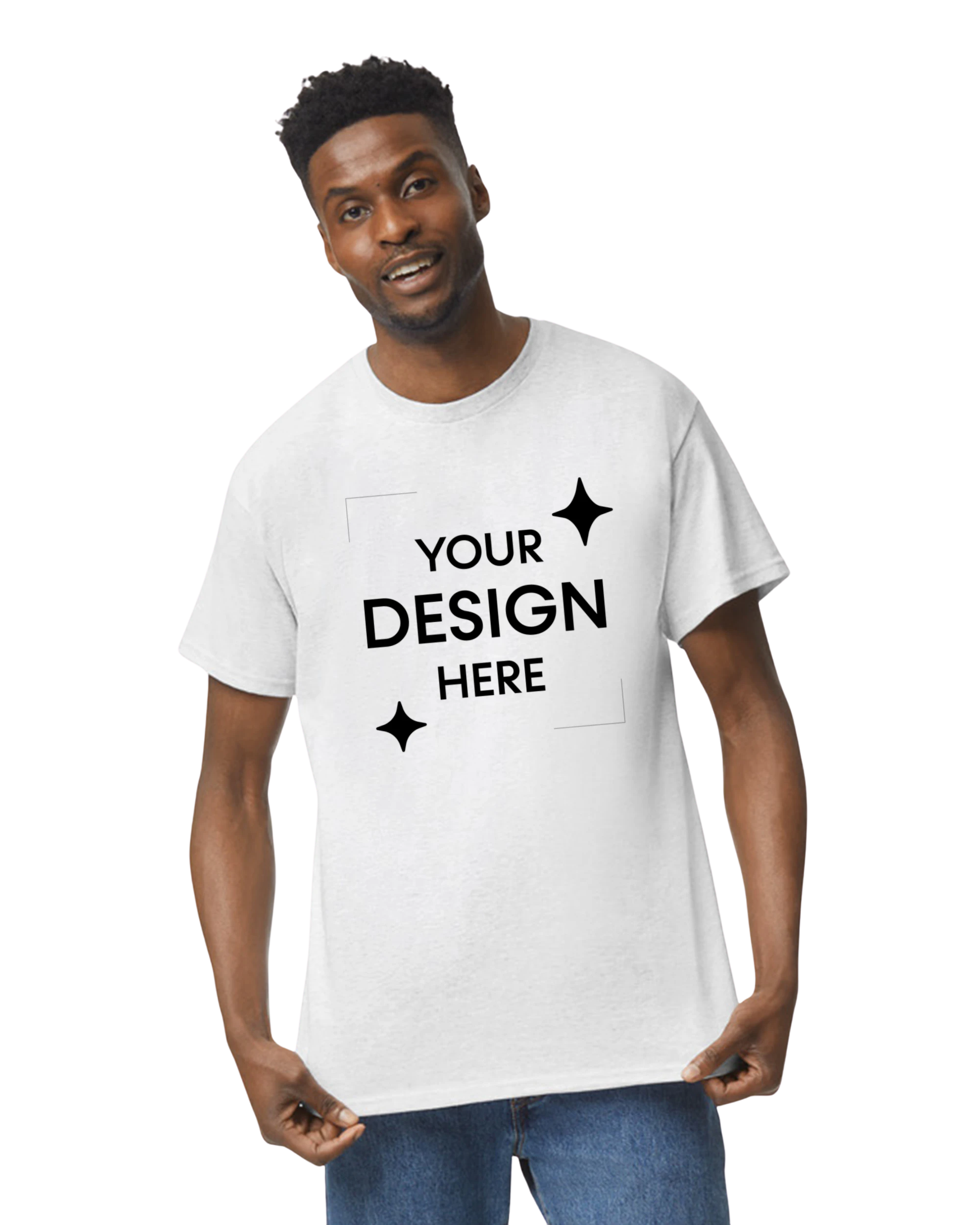 Custom T-Shirts Ash - Gildan G500 | Jiffy Custom Print
