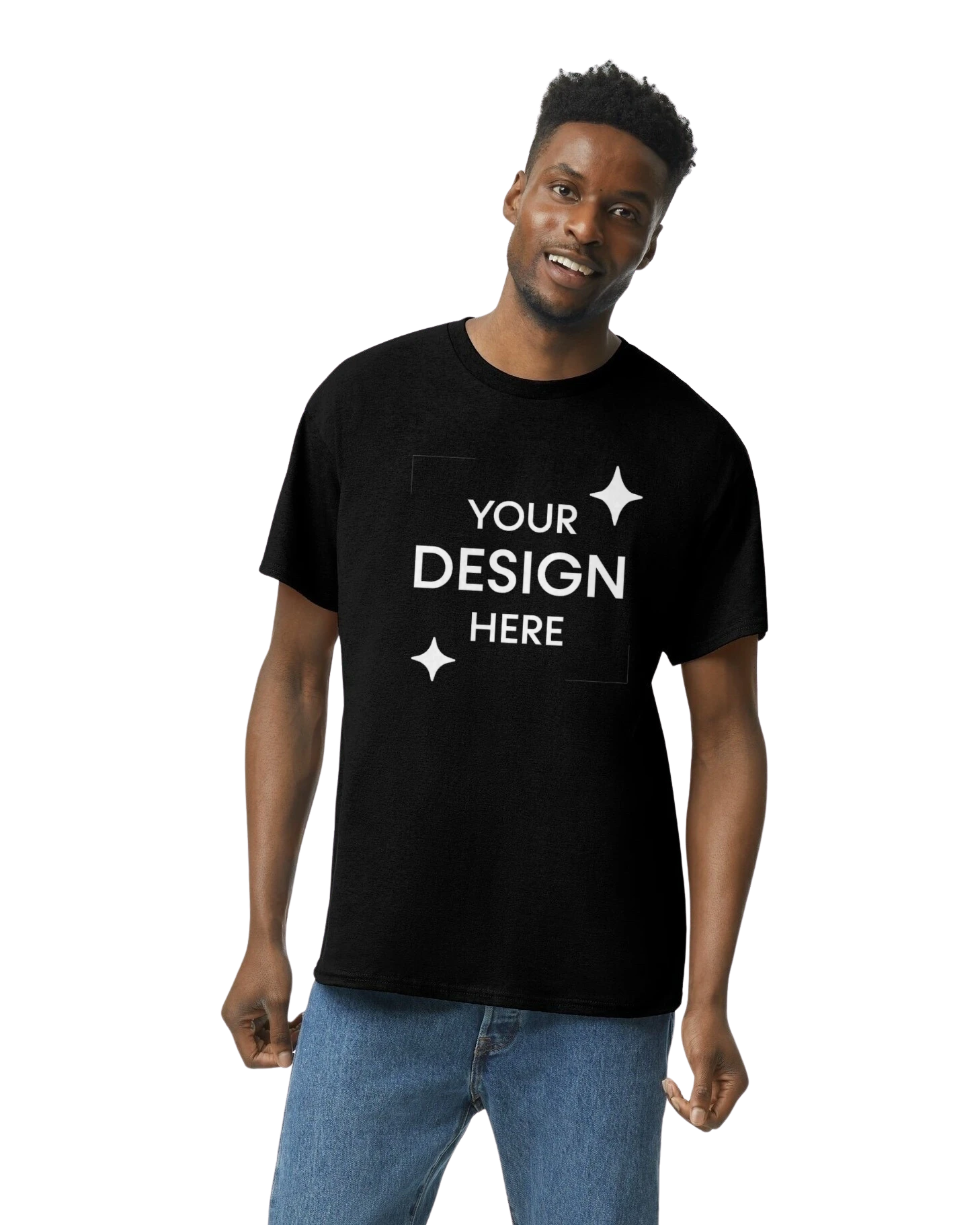 Custom T-Shirts Black - Gildan G500 | Jiffy Custom Print