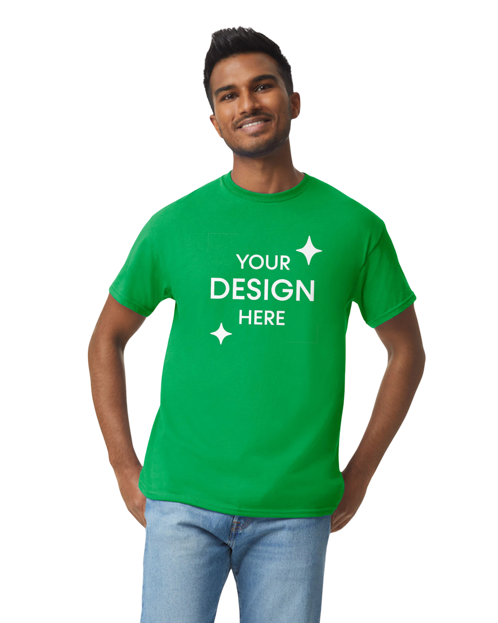 Custom T-Shirts Irish Green - Gildan G500 | Jiffy Custom Print