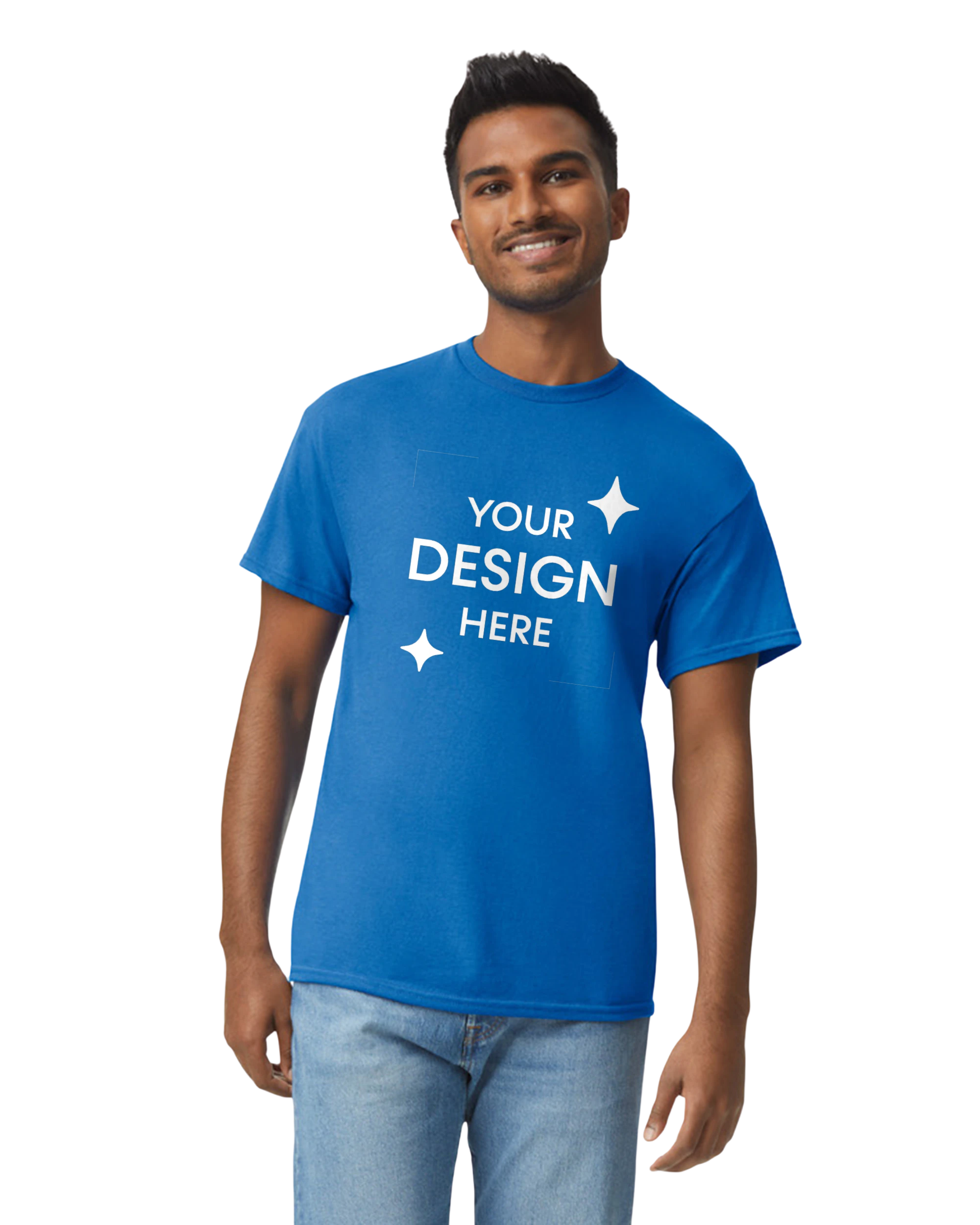 Custom T-Shirts Royal - Gildan G500 | Jiffy Custom Print