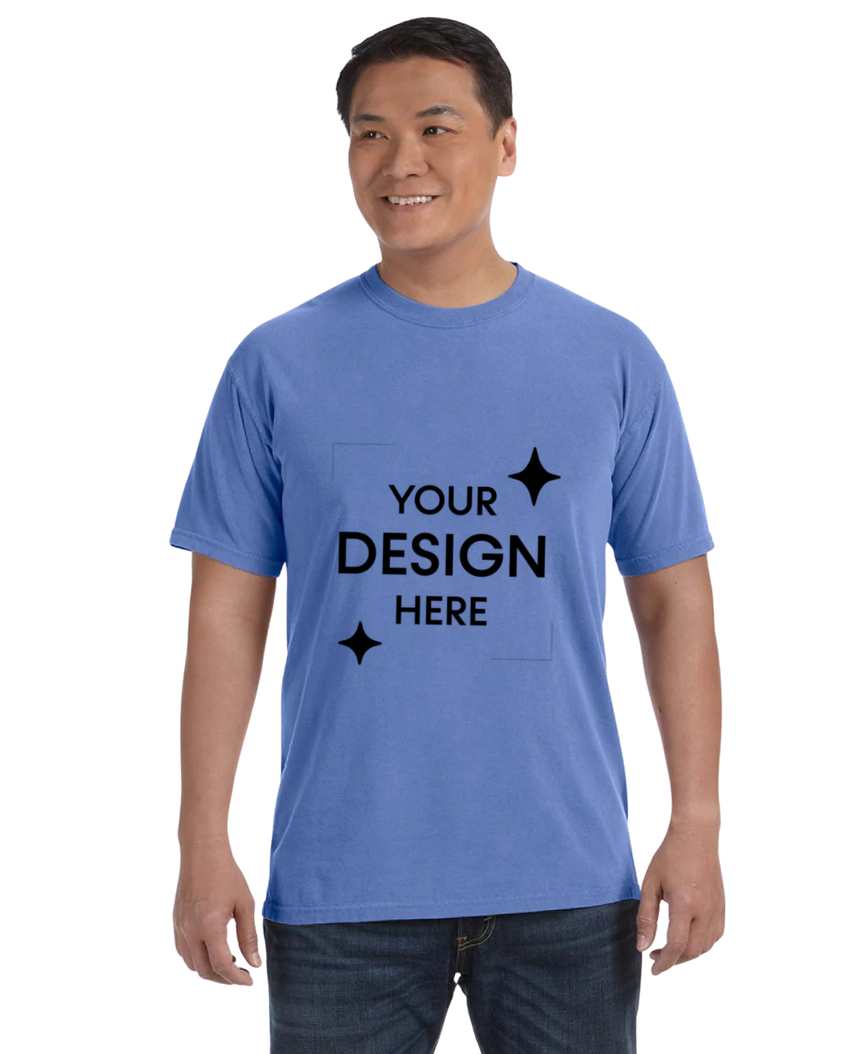 Custom Heavyweights Mystic Blue - Comfort Colors C1717 | Jiffy Custom Print